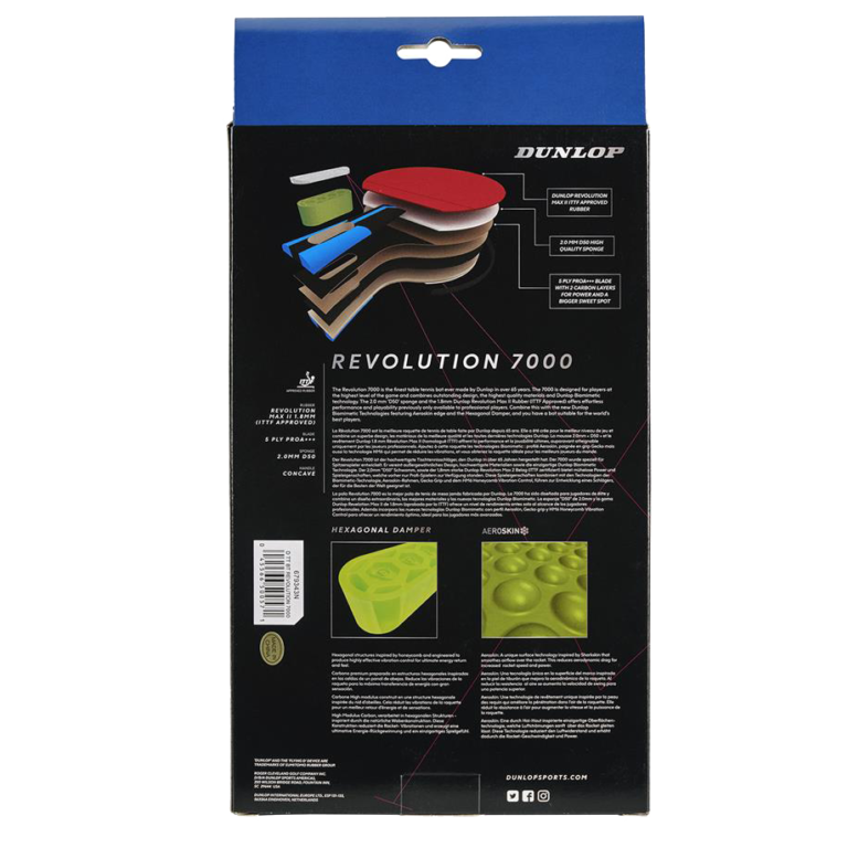 Dunlop Revolution 7000 Table Tennis Bat | Stringers' World