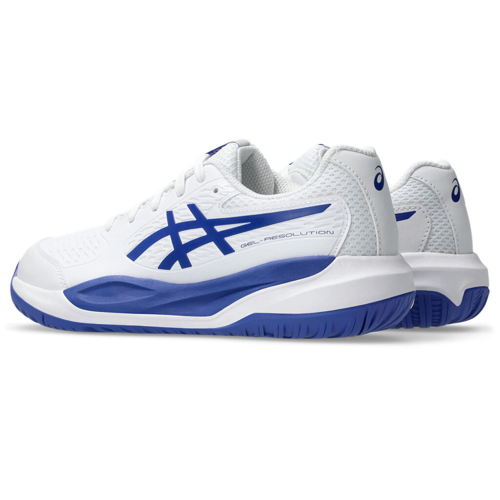 Asics Junior Gel-Resolution X GS All Court Shoe (White/Dark Cobalt ...