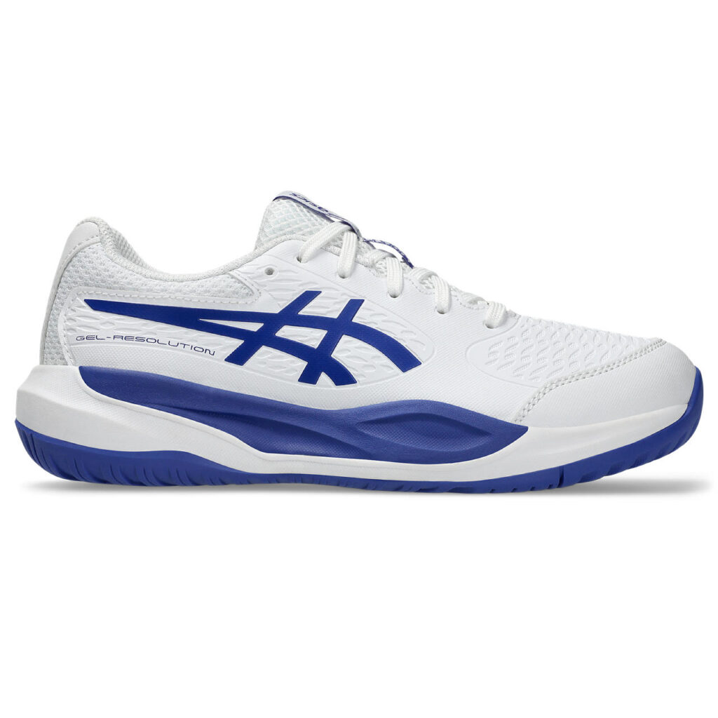 Asics Junior Gel-Resolution X GS All Court Shoe (White/Dark Cobalt ...