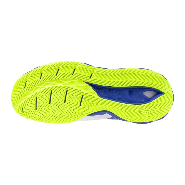 Mizuno Unisex Wave Enforce Tour 2 All Court Shoes (White/Dazzling Blue ...