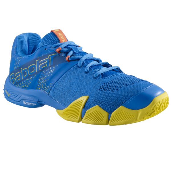 Babolat Mens Movea Padel Shoes (French Blue/Vibrant Yellow) - 6.5 UK ...