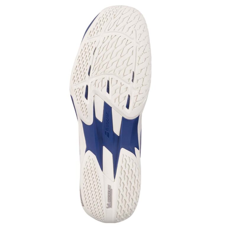 Babolat Mens Jet Mach 4 All Court Shoes (Cream/Dark Blue) 2026 ...