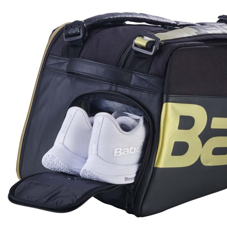 Babolat Cross Pro Racket Bag (Black/Gold) 2026 | Stringers' World