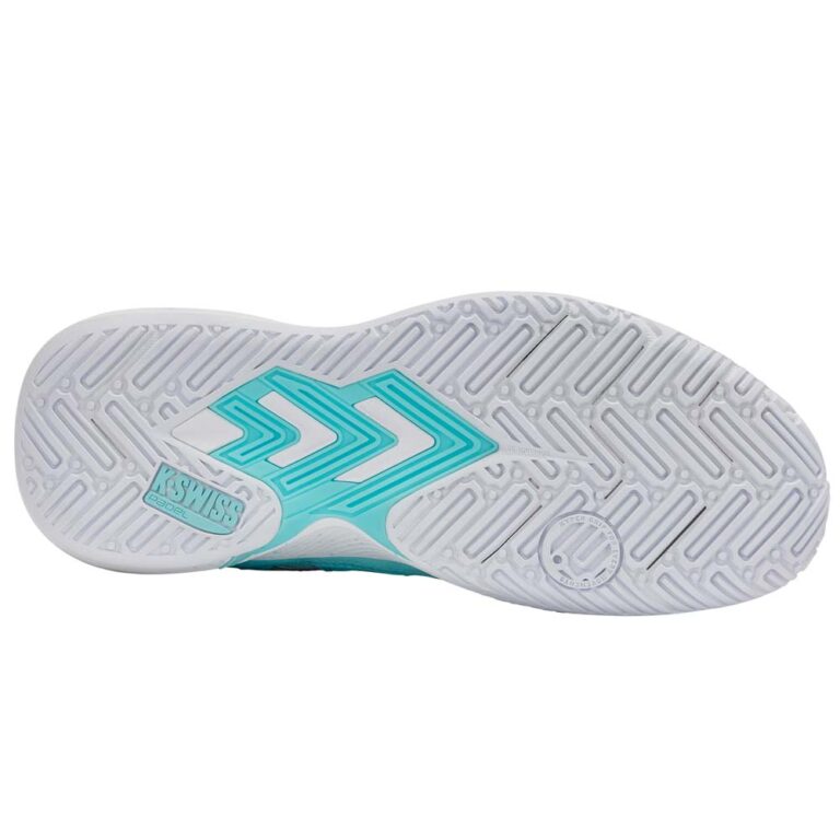 K-Swiss Womans Tura Team Padel Shoes (Soft Neon Blue/White/Blue Glow ...