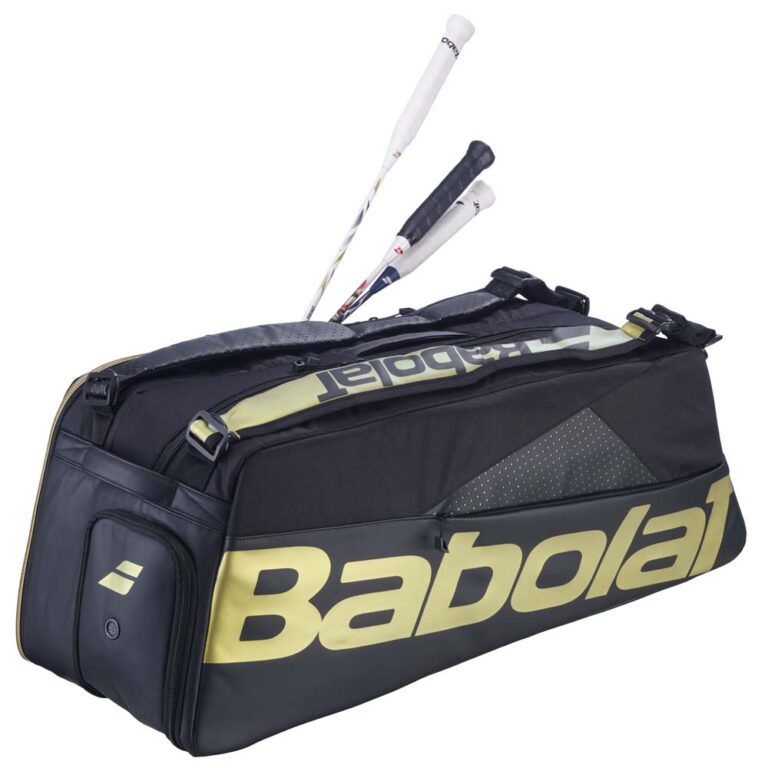 Babolat Cross Pro Racket Bag (Black/Gold) 2026 | Stringers' World